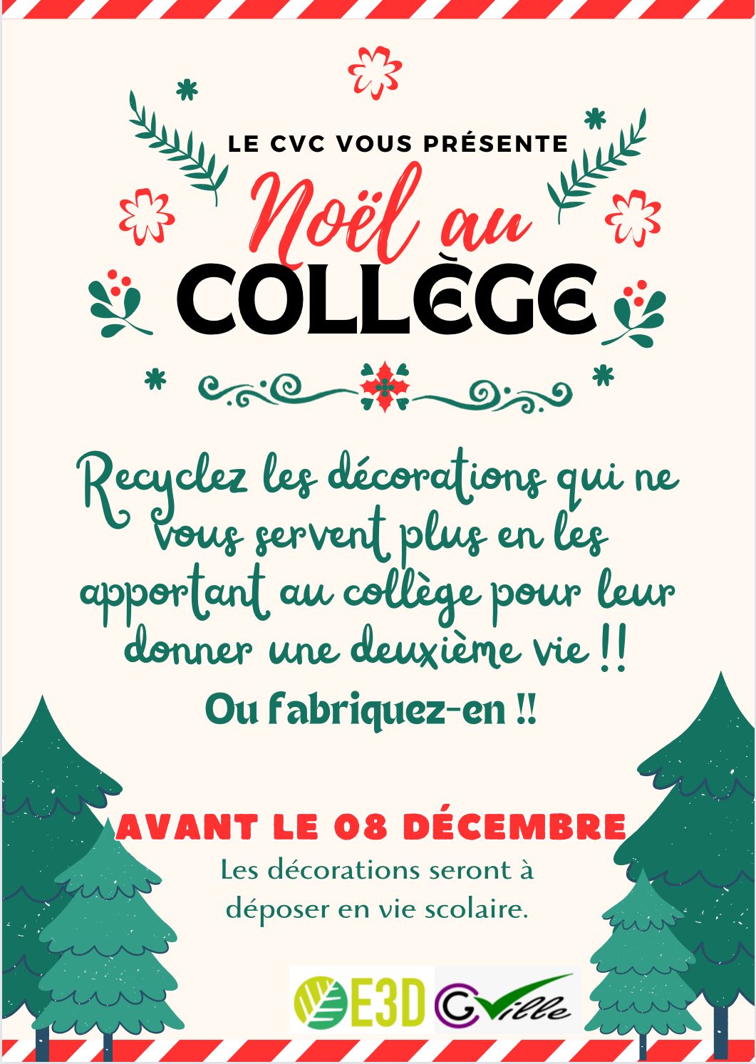 Noël au collège !! - Blog public - COLLEGE GEORGE VILLE